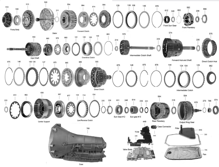 6R80 TRANSMISSION PARTS DIAGRAM VISTA TRANSMISSION PARTS